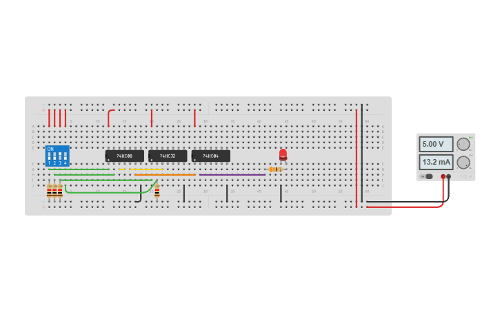 Circuit design Circuito laboratório 3 - CDM | Tinkercad