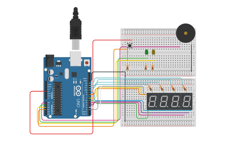 Circuit design Experiment 2 Alarm Clock Part 1 | Tinkercad