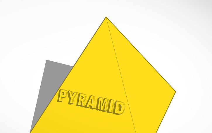 3D design pyramid | Tinkercad