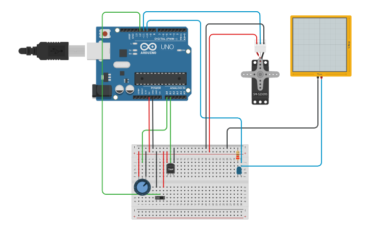 Circuit design Sensors and actuators | Tinkercad