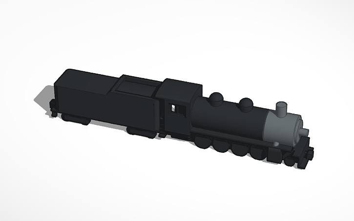 3D design 2-8-0 Consolidation Class Steam Locomotive - Tinkercad