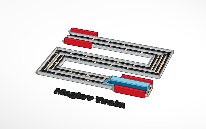 3D design Maglev Train Model - Tinkercad