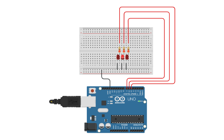 Circuit design for - Tinkercad