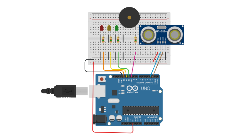 Circuit design Exercicio 1 - Tinkercad