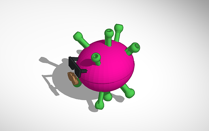 3D design coronavirus | Tinkercad