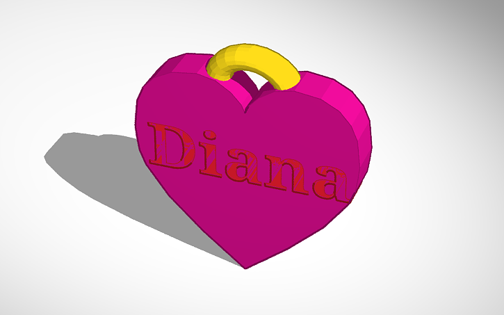 3D design llavero madre maximo - Tinkercad