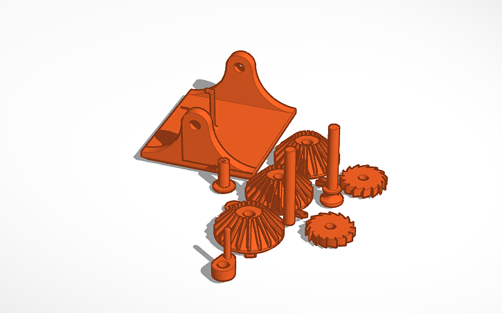3D design One Way Mechanism V2 - Tinkercad