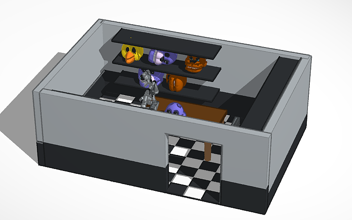 3D design FREDDY DEATH SCREEN - Tinkercad