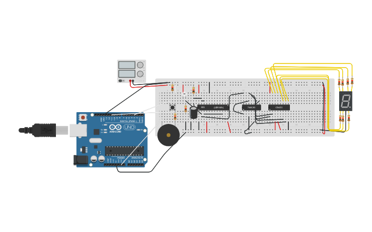 Circuit design combined circuit - Tinkercad
