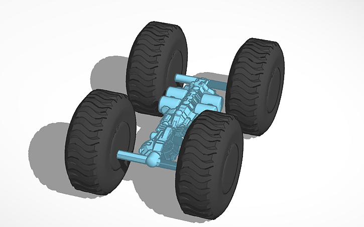 3D design Monster truck - Tinkercad