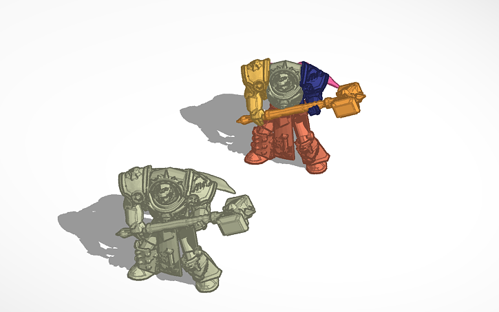 3D design Chapter Master (Warhammer 40k) - Tinkercad
