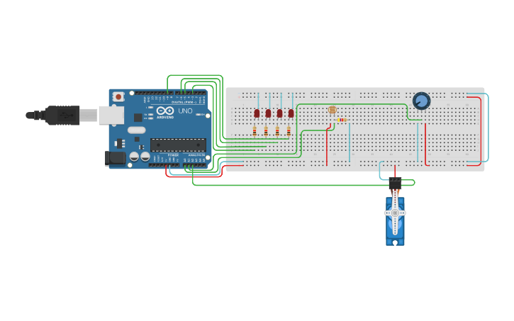 Circuit design Mapping sensor values | Tinkercad