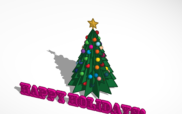3D design Christmas Tree - Tinkercad