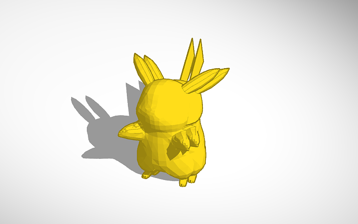 3D design 1D 1 Pikachu - Tinkercad