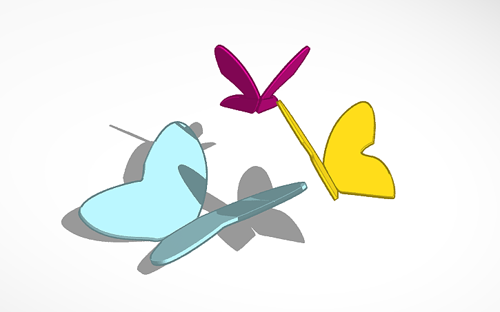 3D design Butterflies | Tinkercad