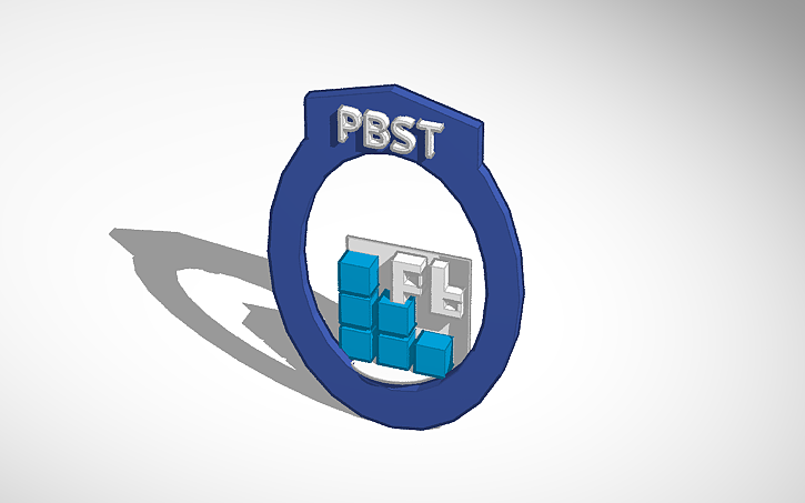 3D design PBST Logo - Tinkercad