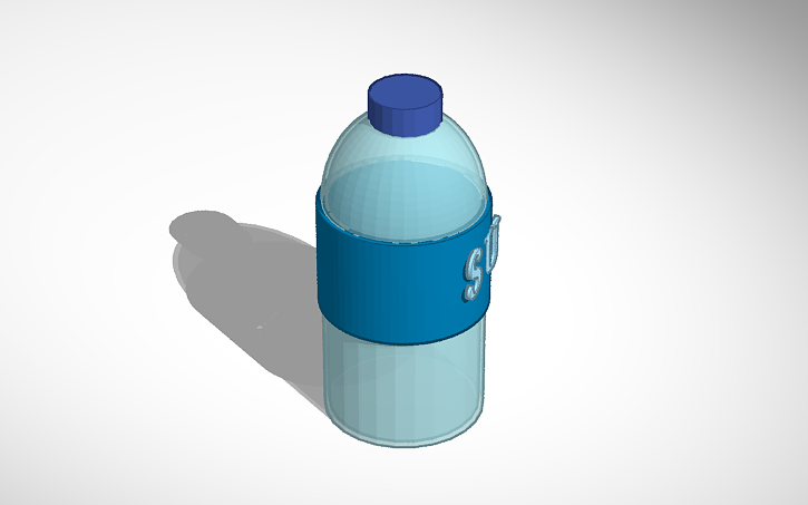 3D design su şişesi - Tinkercad