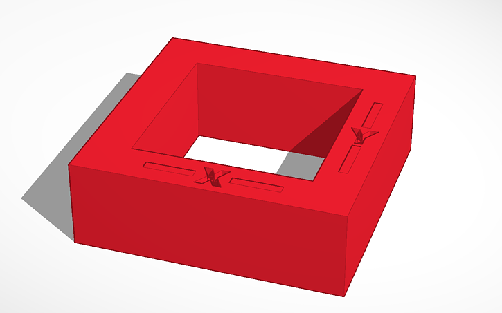 3D design hollow calibration cube - Tinkercad