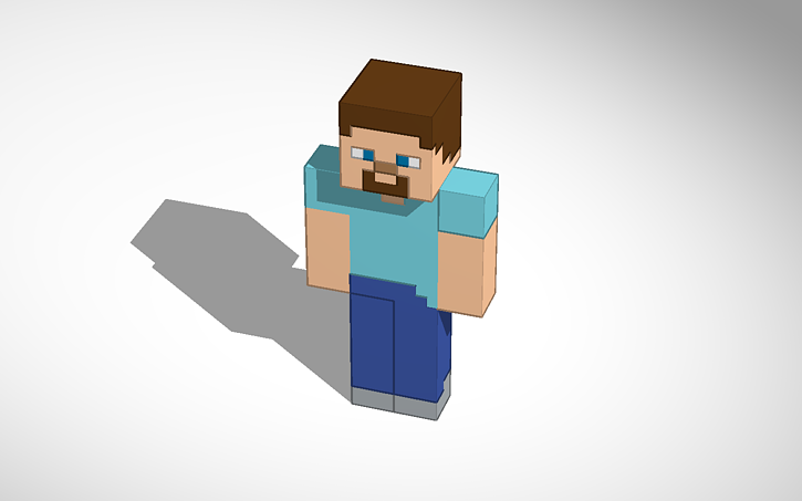 3D design Minecraft Steve - Tinkercad