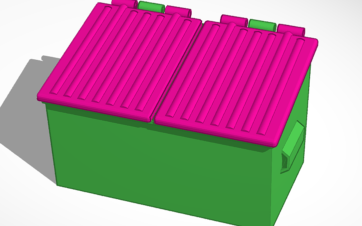 3D design Dumpster - Tinkercad