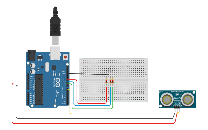 Circuit design Copy of Distance measurement using ultrasonic sensor ...