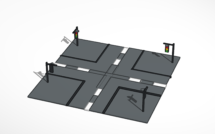 3D design Traffic light - Tinkercad