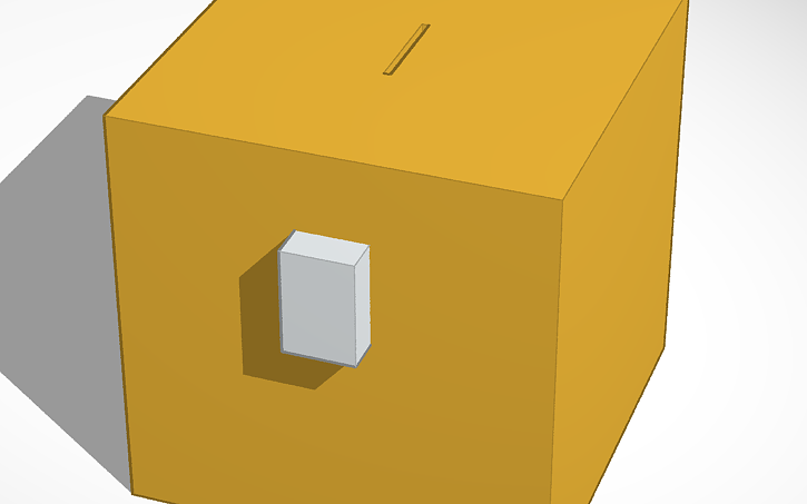 3D design Chest bank - Tinkercad