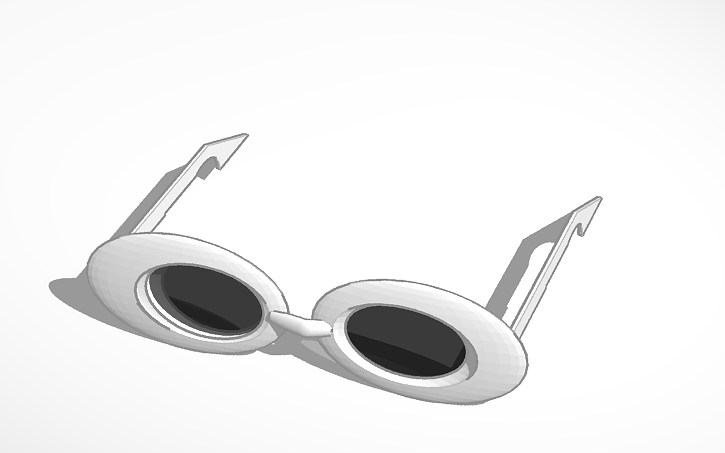 3D design Clout goggles - Tinkercad