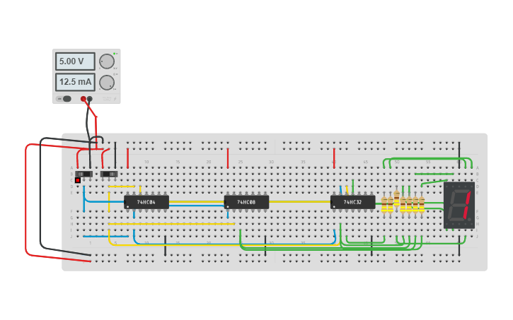Circuit Design 7 Segmentos Tinkercad