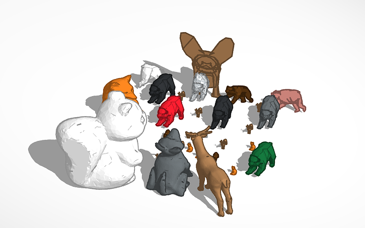 3D design animals - Tinkercad