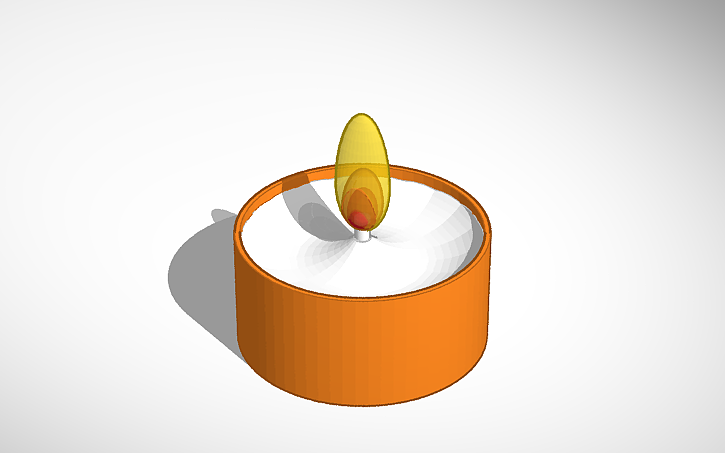 3D design Tea Light - Tinkercad