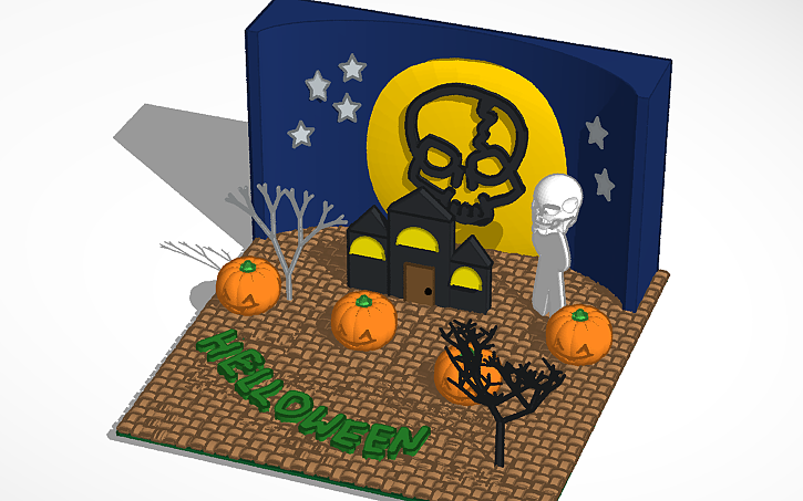 3D design HALLOWEEN - Tinkercad