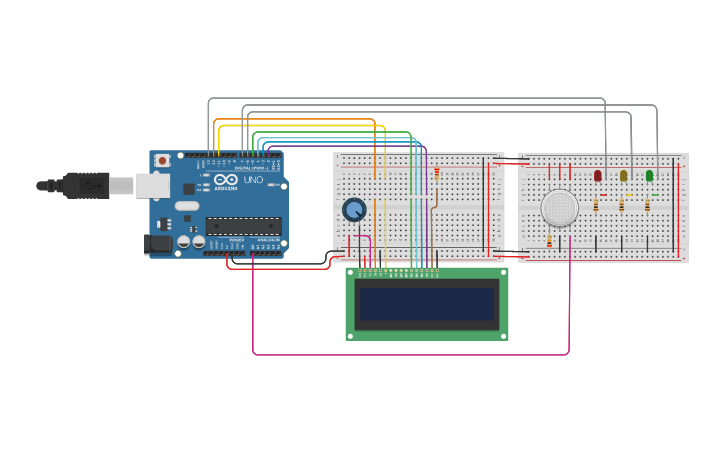 Circuit Design Laboratory Activity 07 Gas Sensor Value Tinkercad