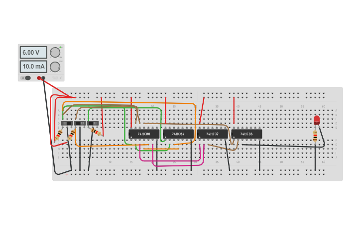Circuit Design Task 1 Logic Gates Tinkercad