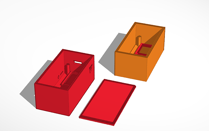 3D design 18650 Dual Battery Project Box - Tinkercad