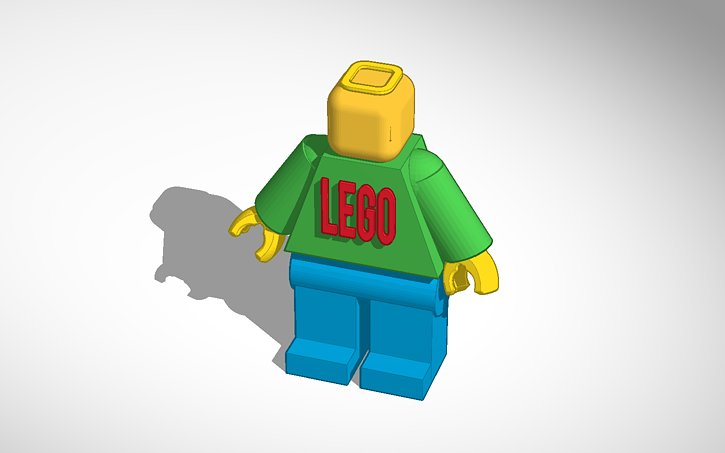 3D design lego person design | Tinkercad