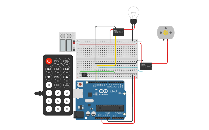 Circuit Design Smart Home Automation Tinkercad 
