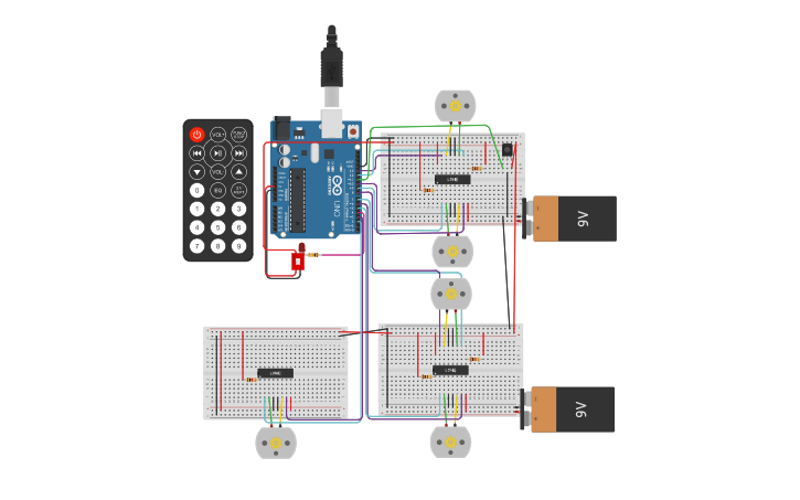 Circuit design Street Trash Collector - Tinkercad