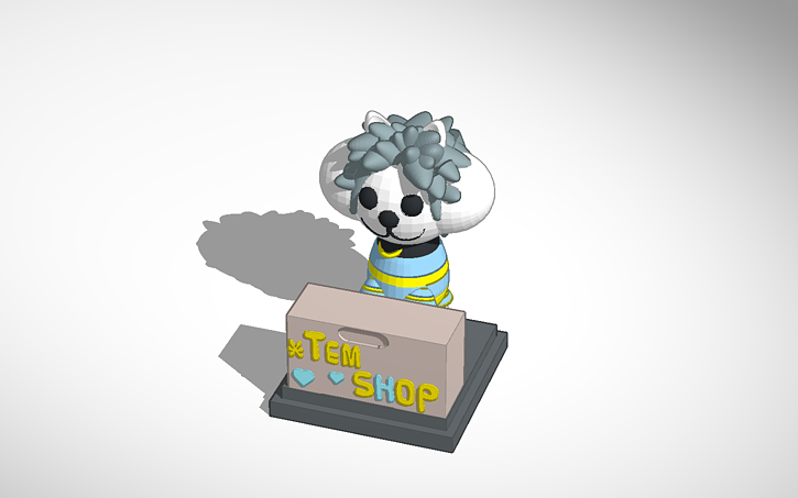 3D design tem shop undertale - Tinkercad