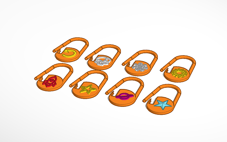 3D design stitch markers - Tinkercad