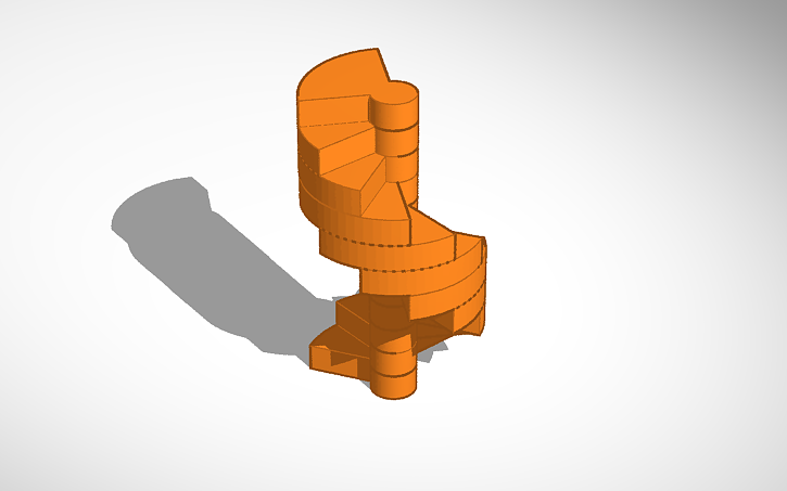 3D design Helix Ladder - Tinkercad