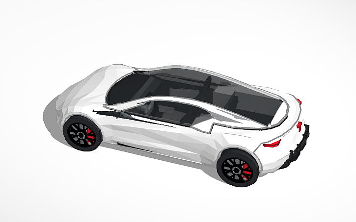 3D design Copy of White Tesla Roadster | Tinkercad
