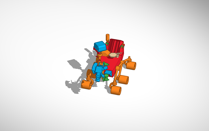 3D design Curiosity Mars Rover - Tinkercad