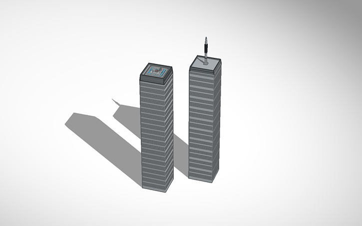 3D design the twin towers 9\11 - Tinkercad