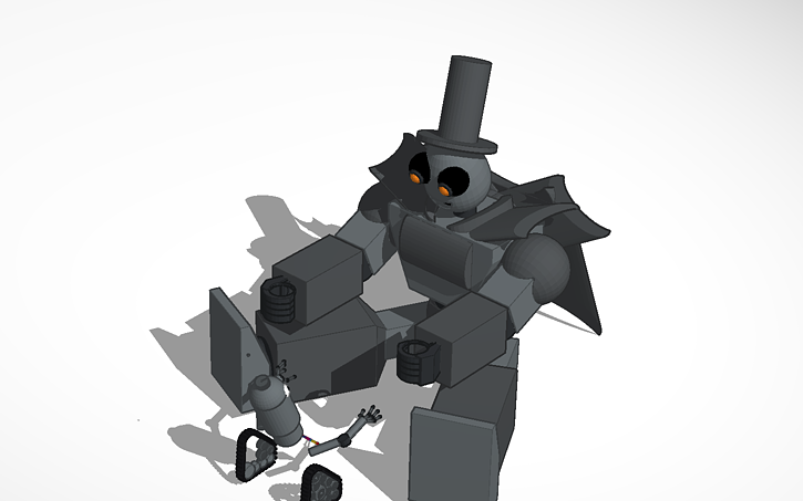 3D design Happy Helper And His Friend Derpy Iron Robot | Tinkercad