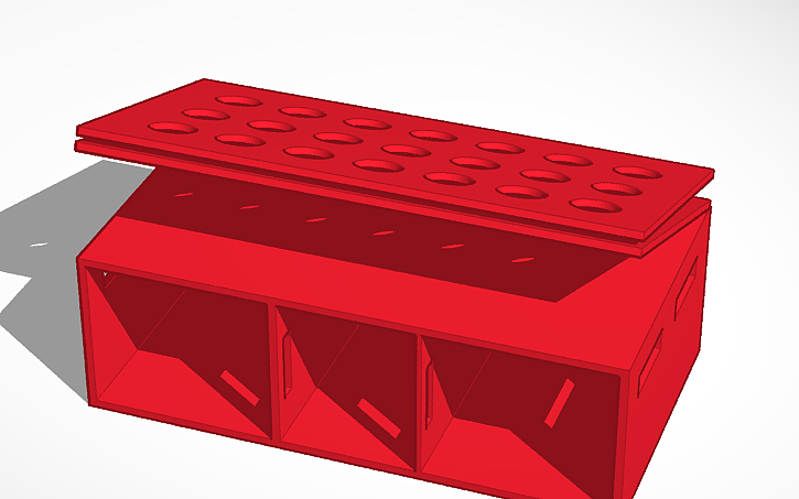 3D design Campingbox v2 - Tinkercad