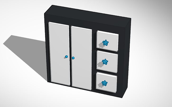 3D design wardrobe - Tinkercad
