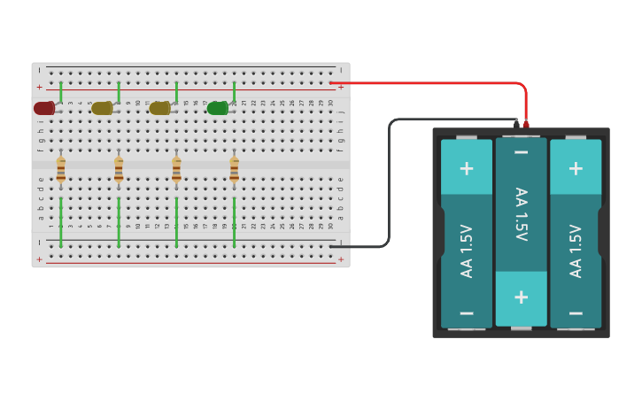 Circuit design CIRCUITO PARALELO | Tinkercad