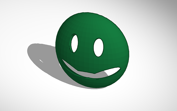 3D design Happy Face Mask - Tinkercad