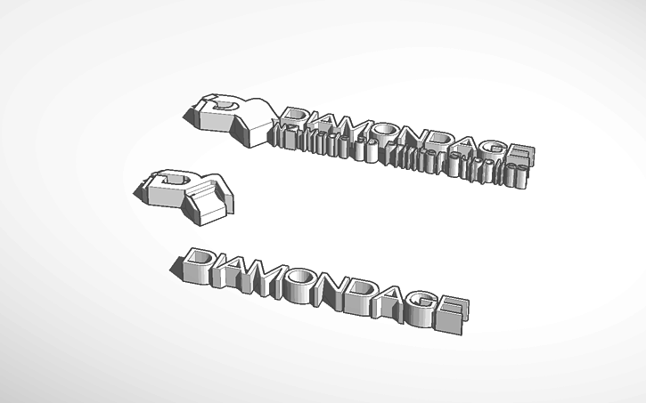 3D design Diamond Age Logo | Tinkercad